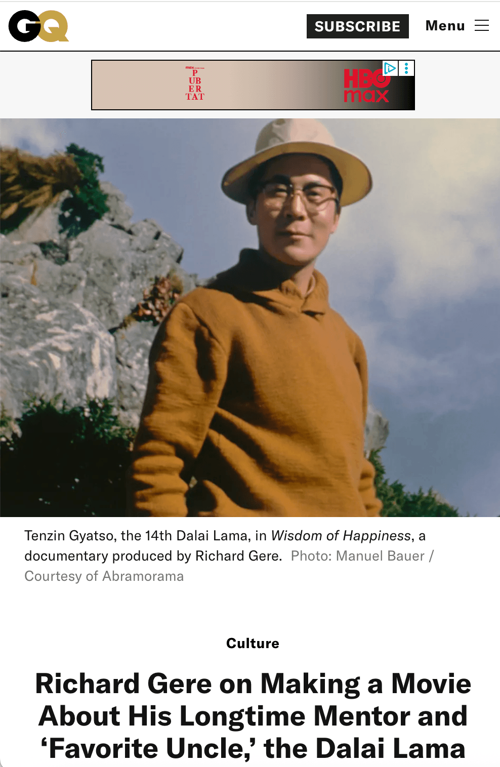 The Gere Foundation website